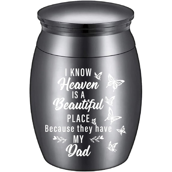 Alloy Cremation Urn with Disposable Flatware Spoons Silver Polishing ...