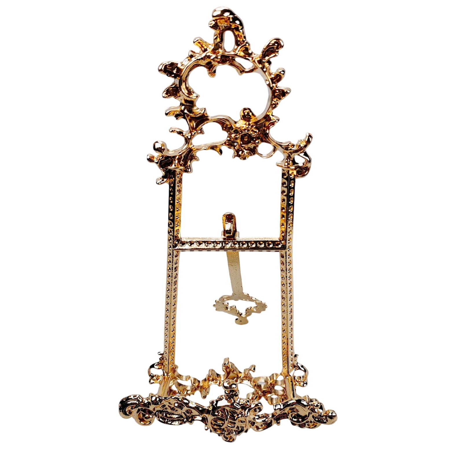 Alloy Easel Photo Display Stand Adjustable Height Decorative Plate ...