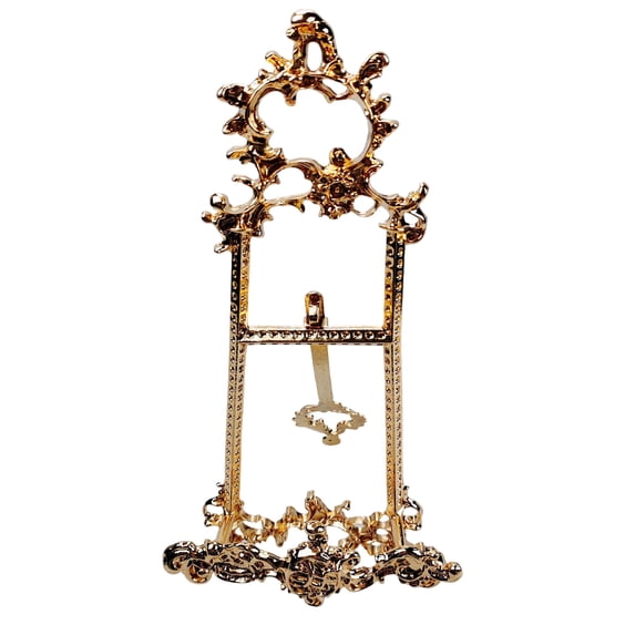 Alloy Easel Photo Display Stand Adjustable Height Decorative Plate ...