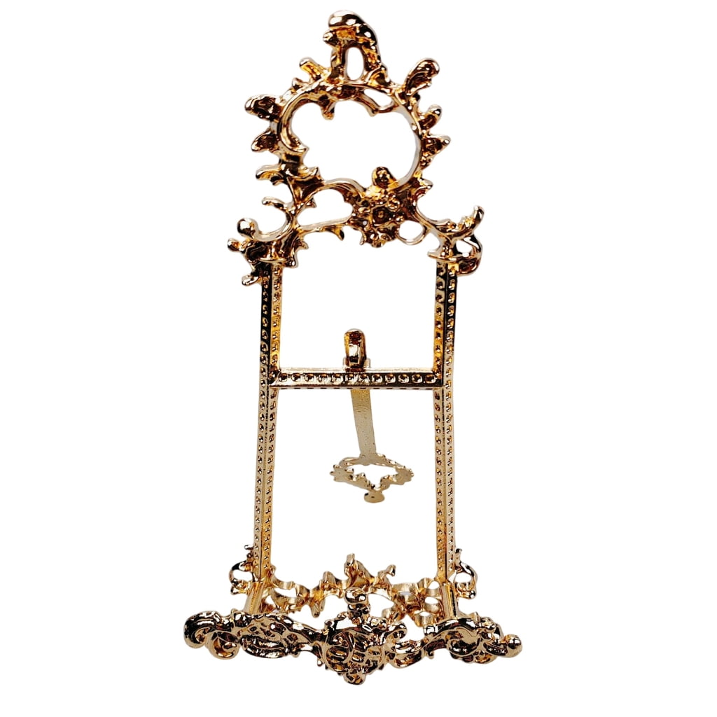 Alloy Easel Photo Display Stand Adjustable Height Decorative Plate ...