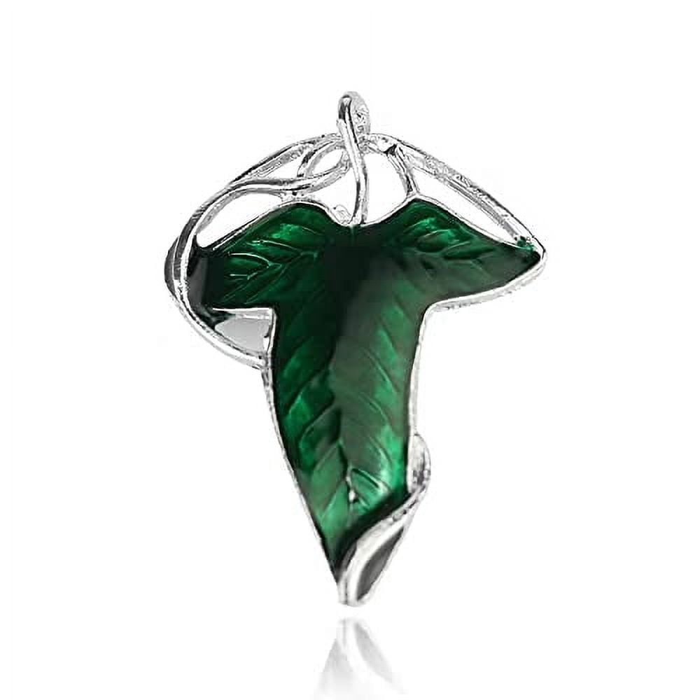 Alloy Elven Leaf Brooch Green Leaf Brooch Clasp Pin Elven Cloak Leaf ...