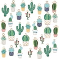 Alloy Enamel Pendants Cactus Mixed Color 48pcs/box Green - Walmart.com