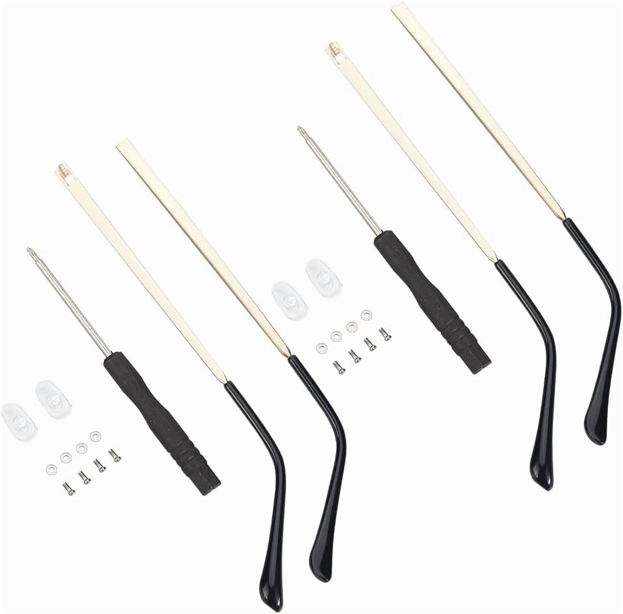 Alloy Eyeglasses Arms Replacement 2 Pairs Golded Temple Anti-Slip ...
