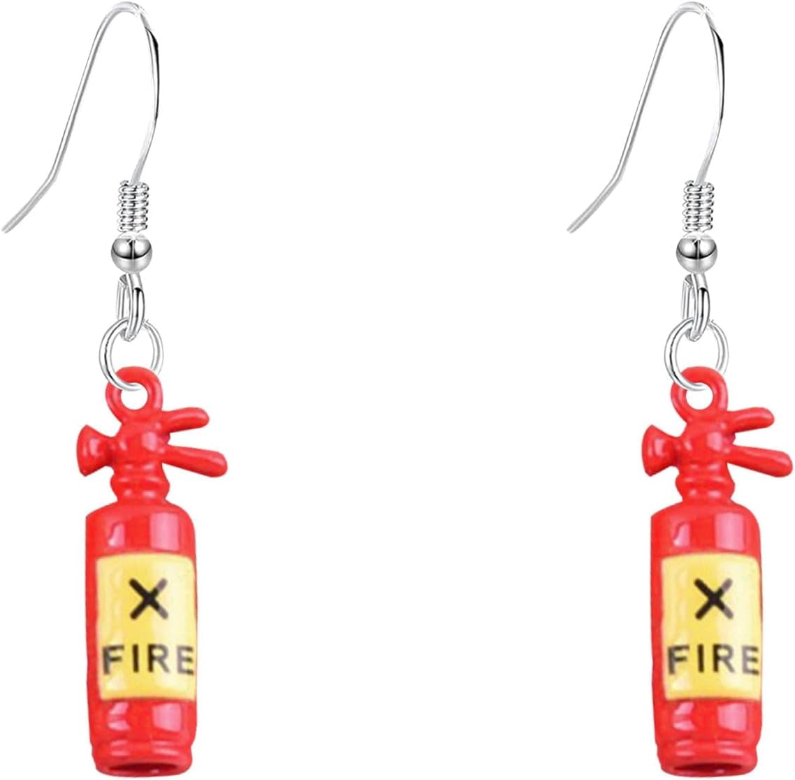 Alloy Fire Extinguisher Earrings for Women Unique Fun Novelty Safety ...