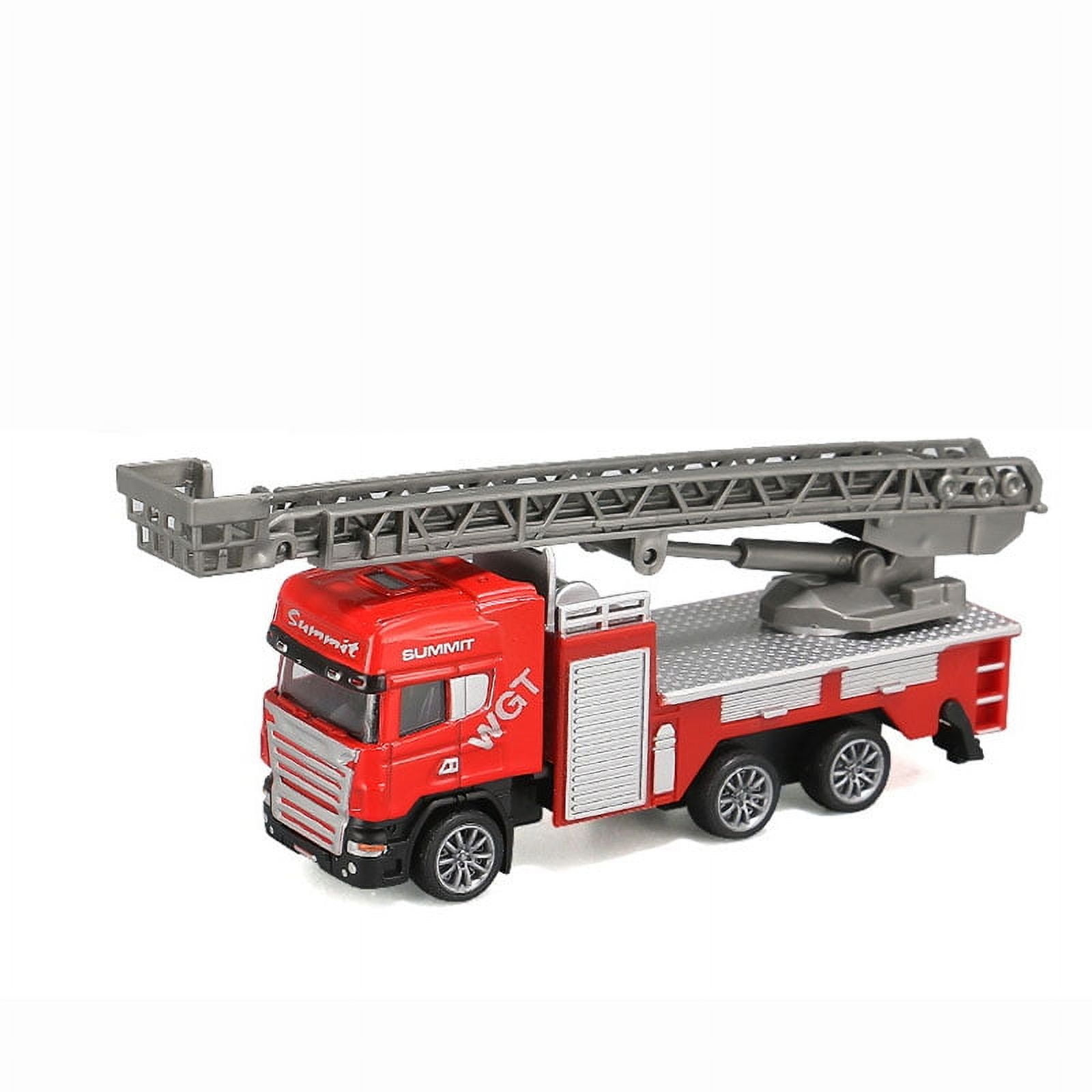 Alloy Fire Truck 1/64 Simulation Firefighting Diecast Rescue Vehicle ...