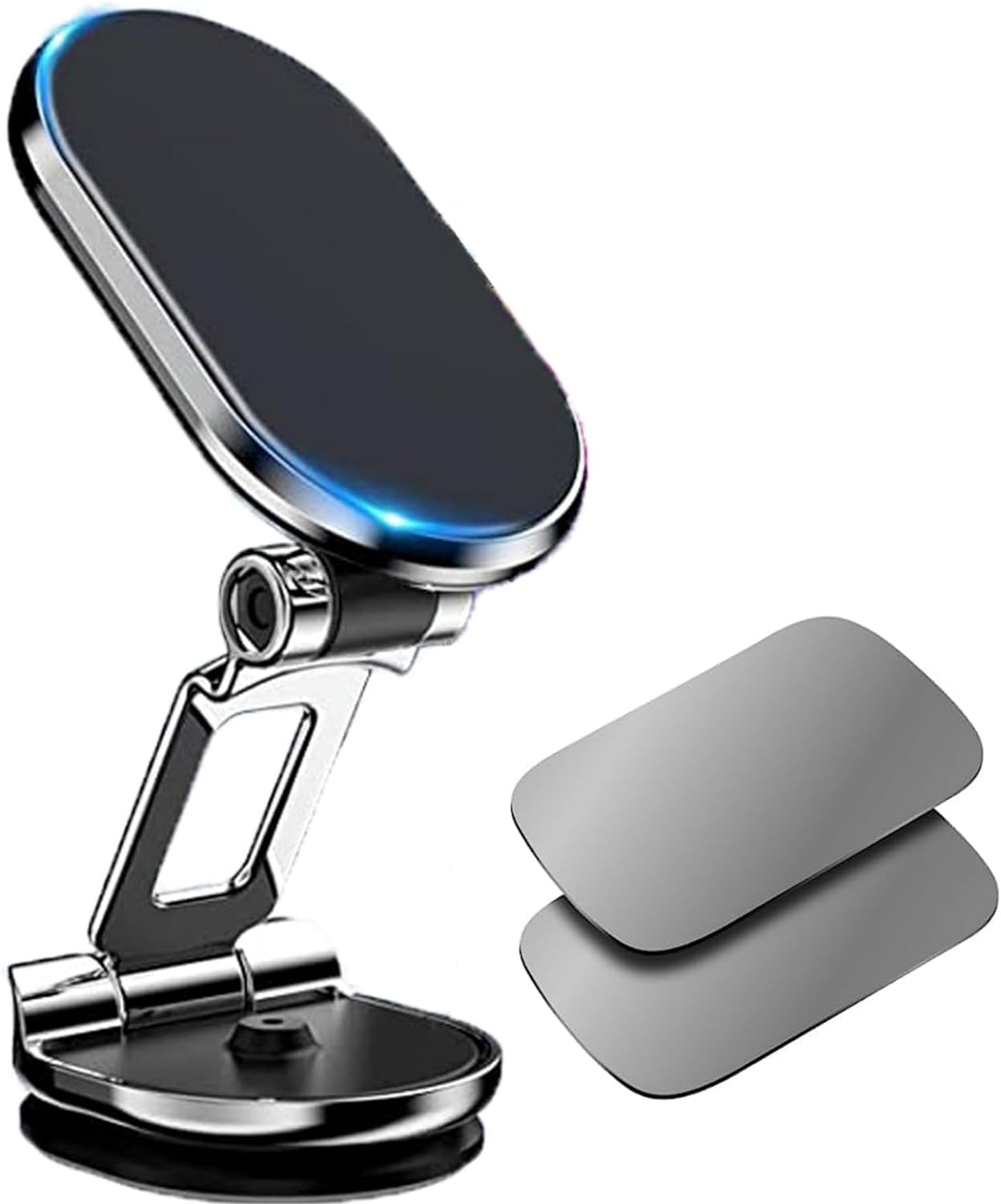 Alloy Folding Magnetic Car Phone Holder Strong 8 Magnets Magnetic Phone ...