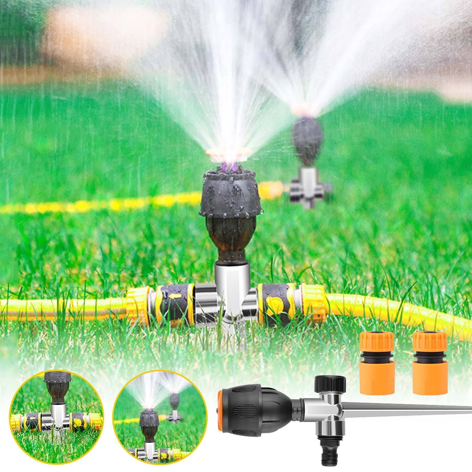 Alloy Garden Sprinkler Head, 360 Degree Automatic Rotating, Medium ...