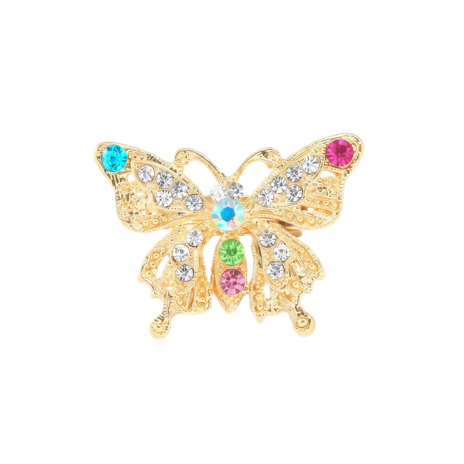Alloy Hollow Butterfly Rhinestone Insect Pendant DIY Embellishment ...