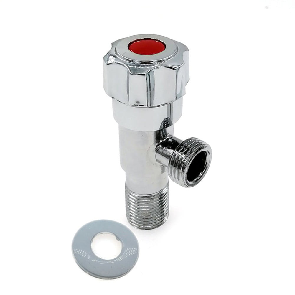 Alloy Hot and Cold Water Inlet Valve Bathroom Water Heater Stop Valve ...