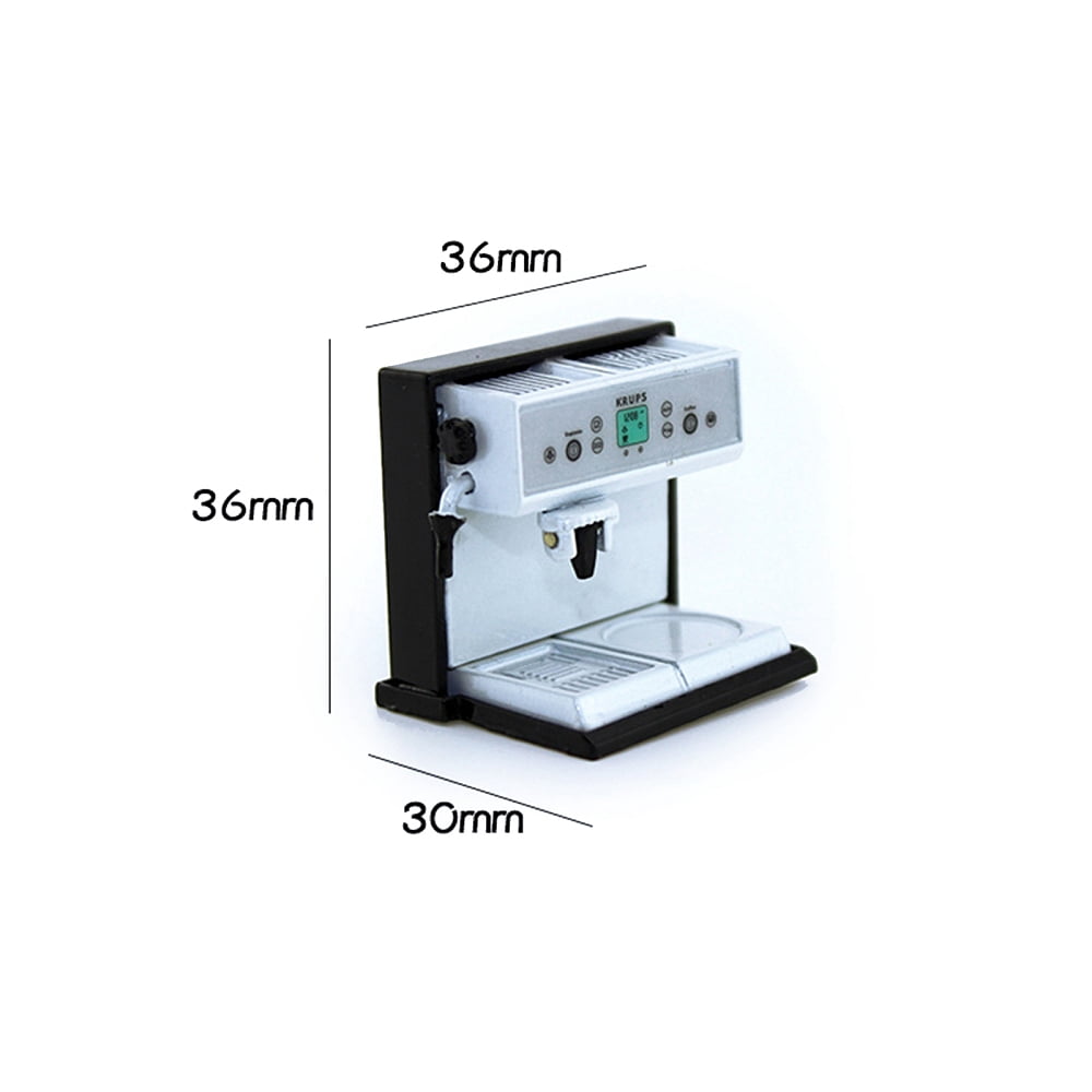 Alloy Imitation Mini Coffee Maker Decoration for Dollhouse Accessories ...