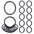 Alloy & Iron Spring Gate Rings Ring with Split Rings Gunmetal 59x5mm ...