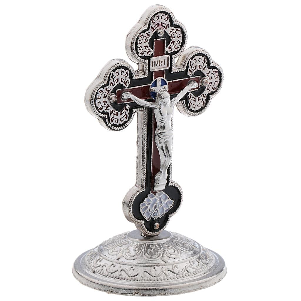 Alloy Jesus Cross Crucifix Statue Perfect for Car Home Chapel Decor ...