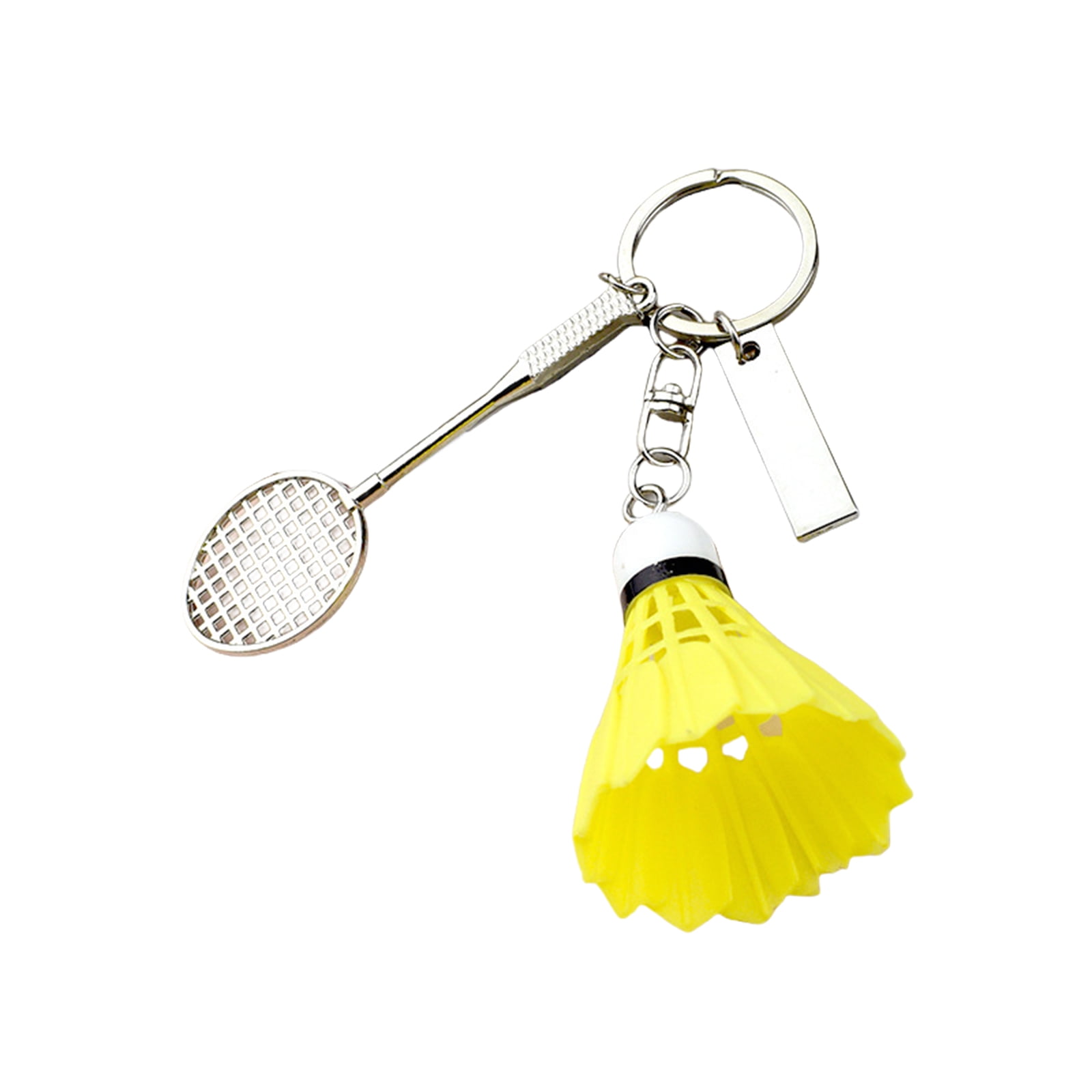 Alloy Key Holder Badminton Racket Keychain with Realistic Detail ...