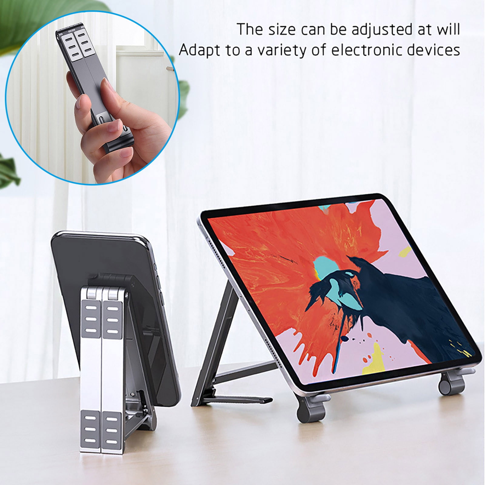 Alloy Laptop Stand, Adjustable Desktop Mount, Foldable Phone Holder ...