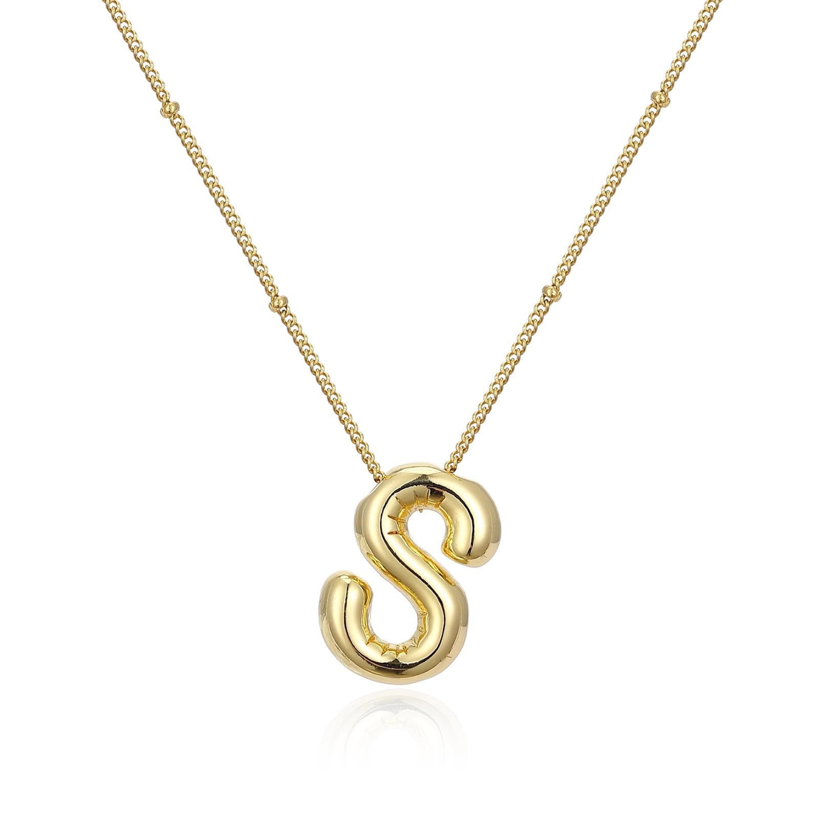 Alloy Letter Necklace Fun Fashion Statement Necklace Alloy Texture ...