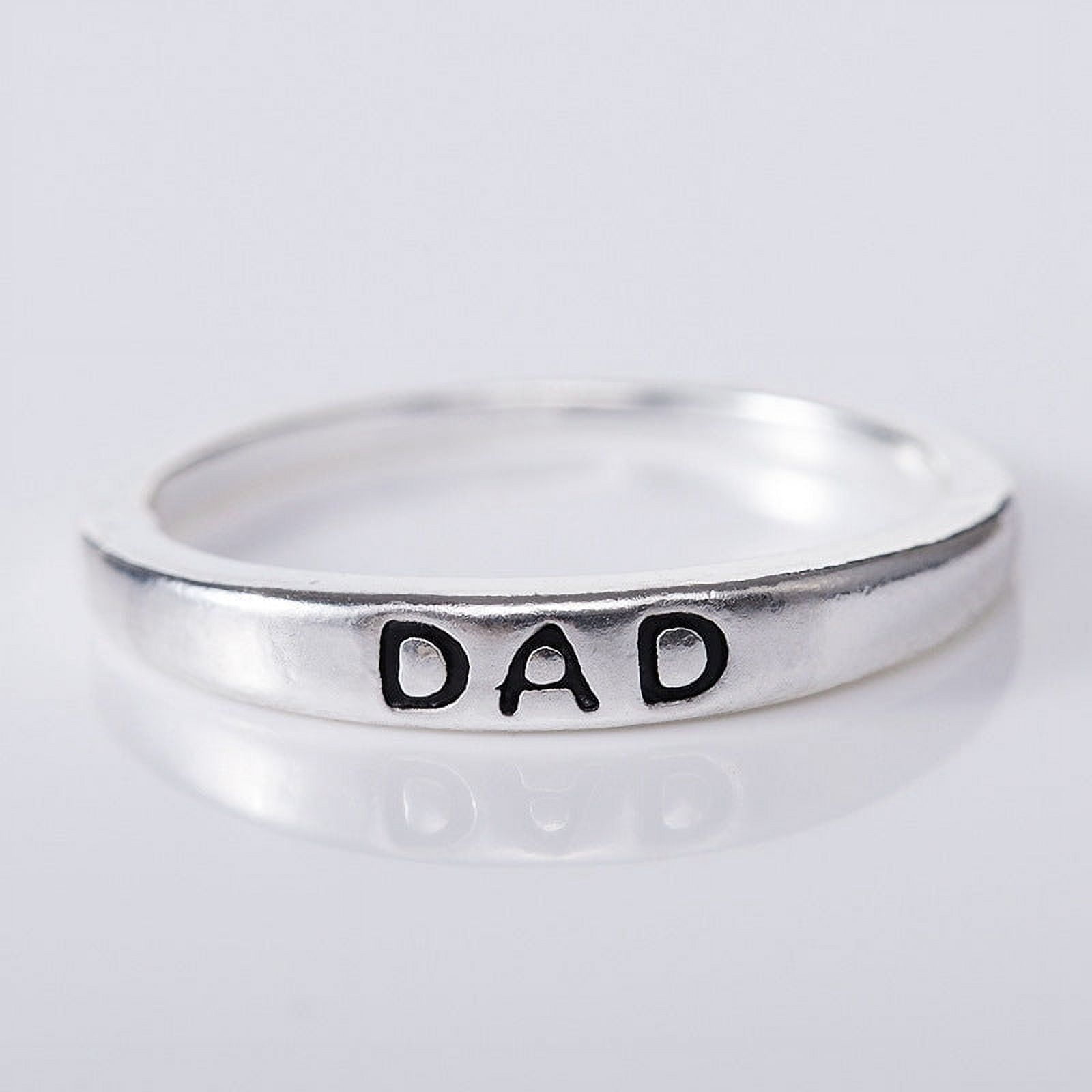 Alloy Letter Ring Featuring Mom and Dad Design for Fashionable ...