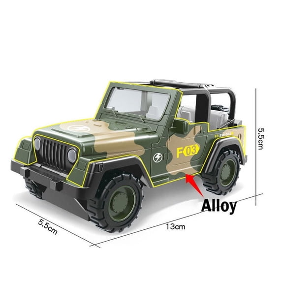 Alloy Metal Car Clockwork Simulation Military Armed Tank Armored ...