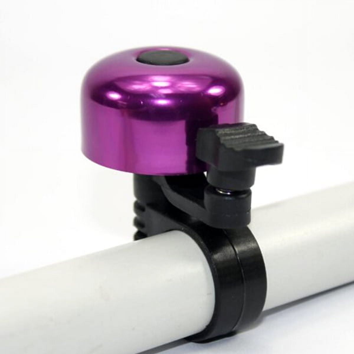 Alloy Mini One Touch Bike Handlebar Bell Ring Horn Lever Cycle Push Bike (Purple) - Walmart.com