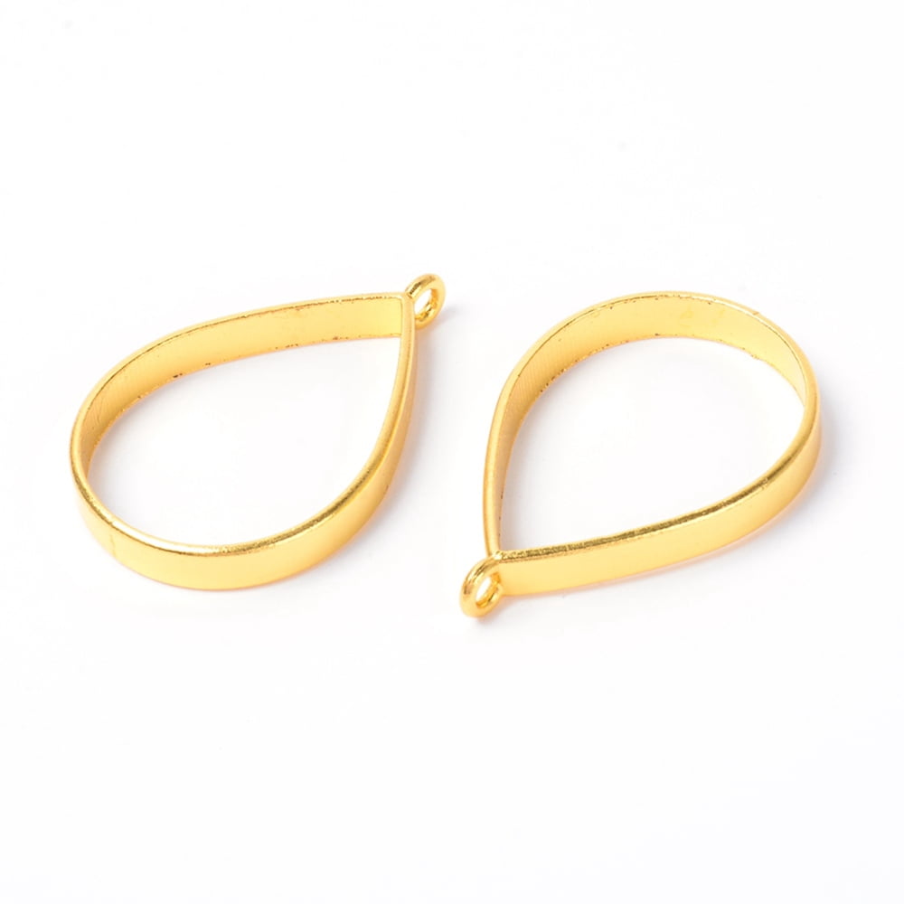 Alloy Open Back Bezel Pendants for DIY UV Resin Epoxy Resin Pressed ...