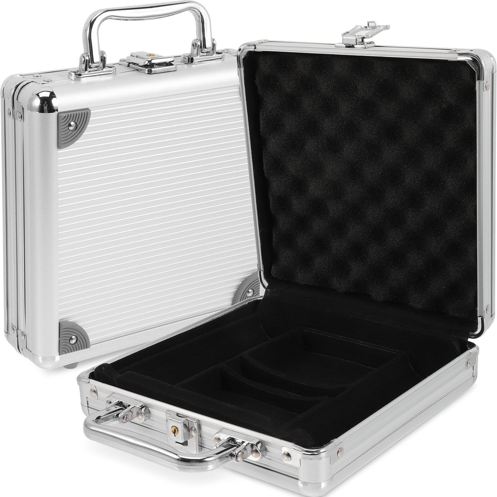 Alloy Poker Chip Case Large Capacity Poker Chip Carrier Poker Cards ...