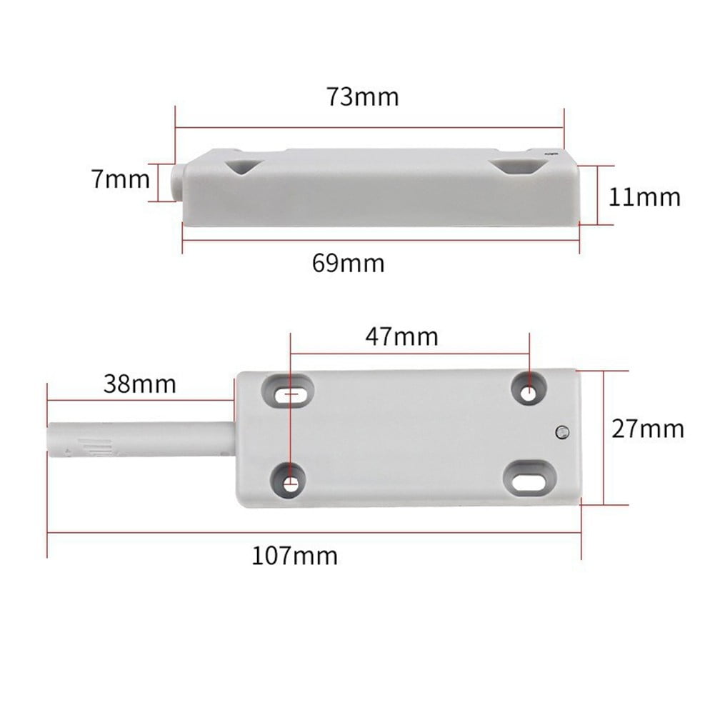 Alloy Push To Open Touch Release Door Catch Latch Hinge Cupboard ...