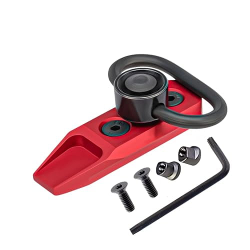 Gotical Alloy Red Tactical Keymod Modular Quick Detach Sling Swivel ...