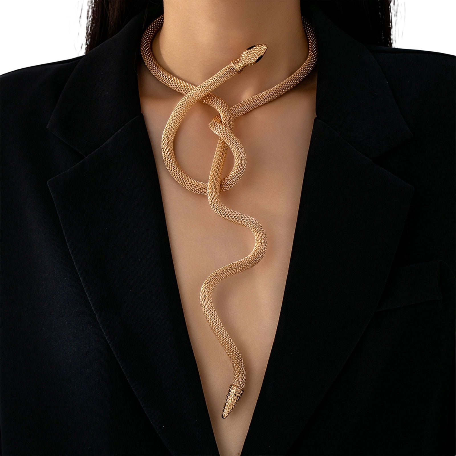 Alloy Retro Snake Necklace Multifunctional Wear as Chokers Armband ...
