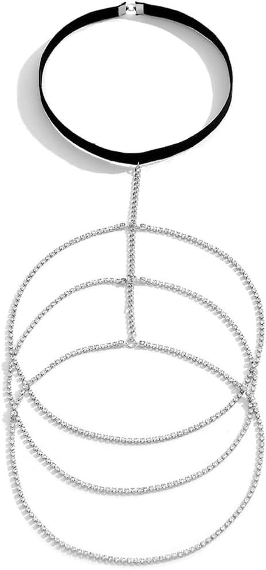 Alloy Rhinestone Sexy Multilayer Tassel Leg Chain Thigh Body Chain for ...