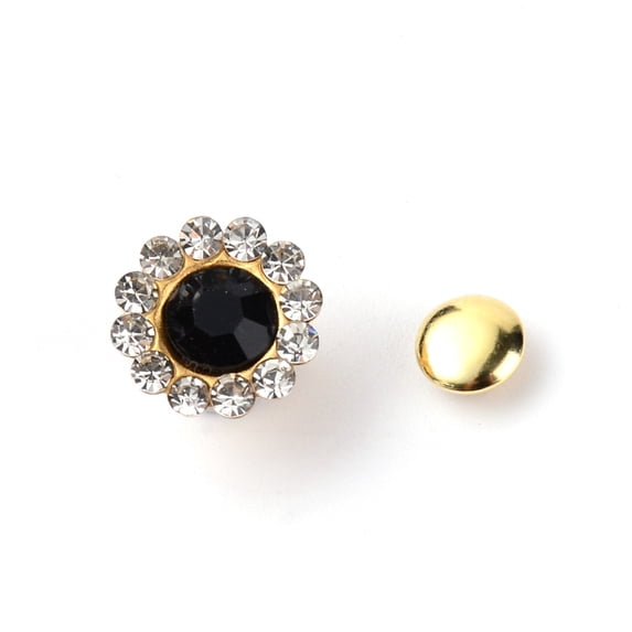 Alloy Rhinestones Rivets with Iron Finding for Clothes Bag Shoes ...