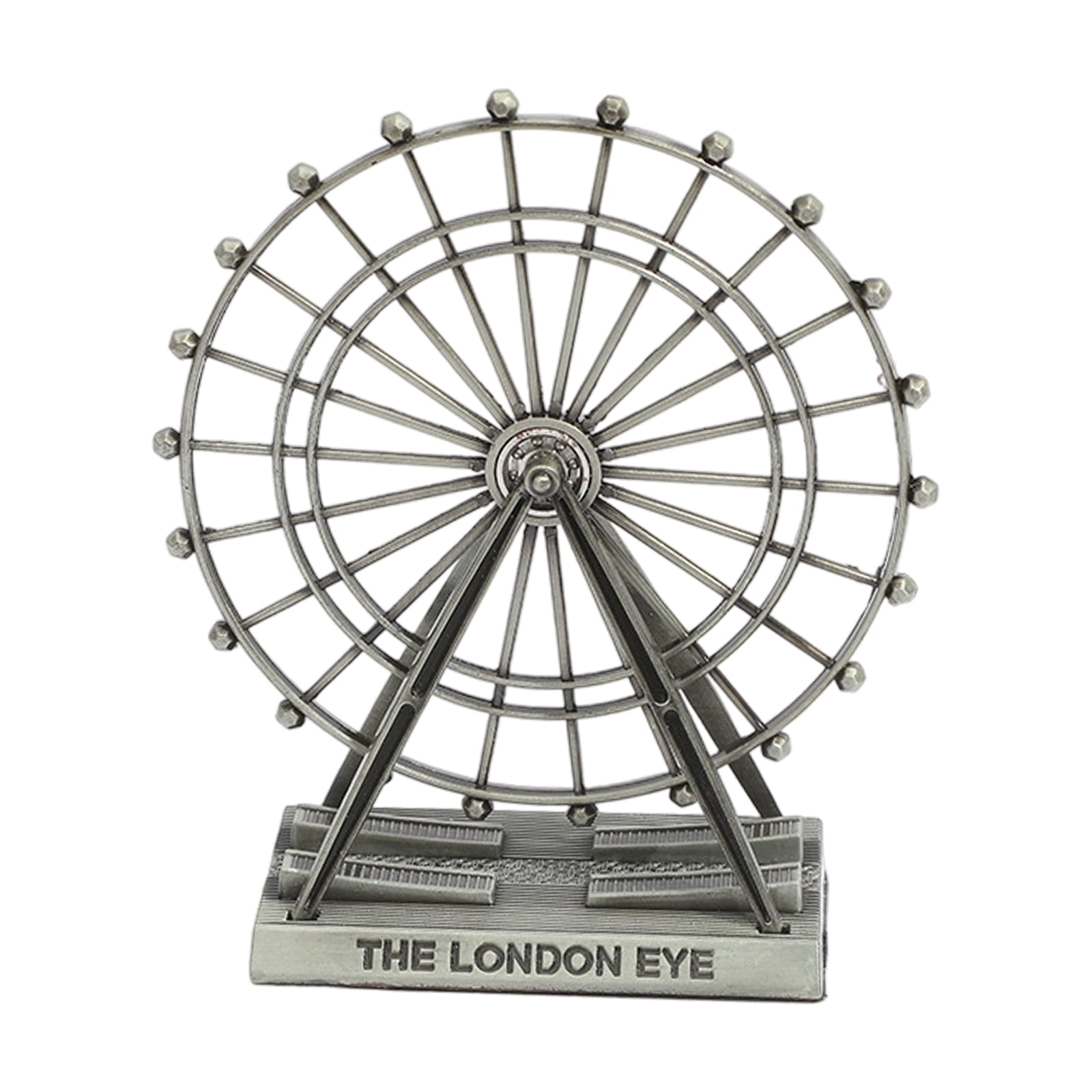 Alloy Rotating Wheel Model Sculpture Desk Decors Landmark Building ...
