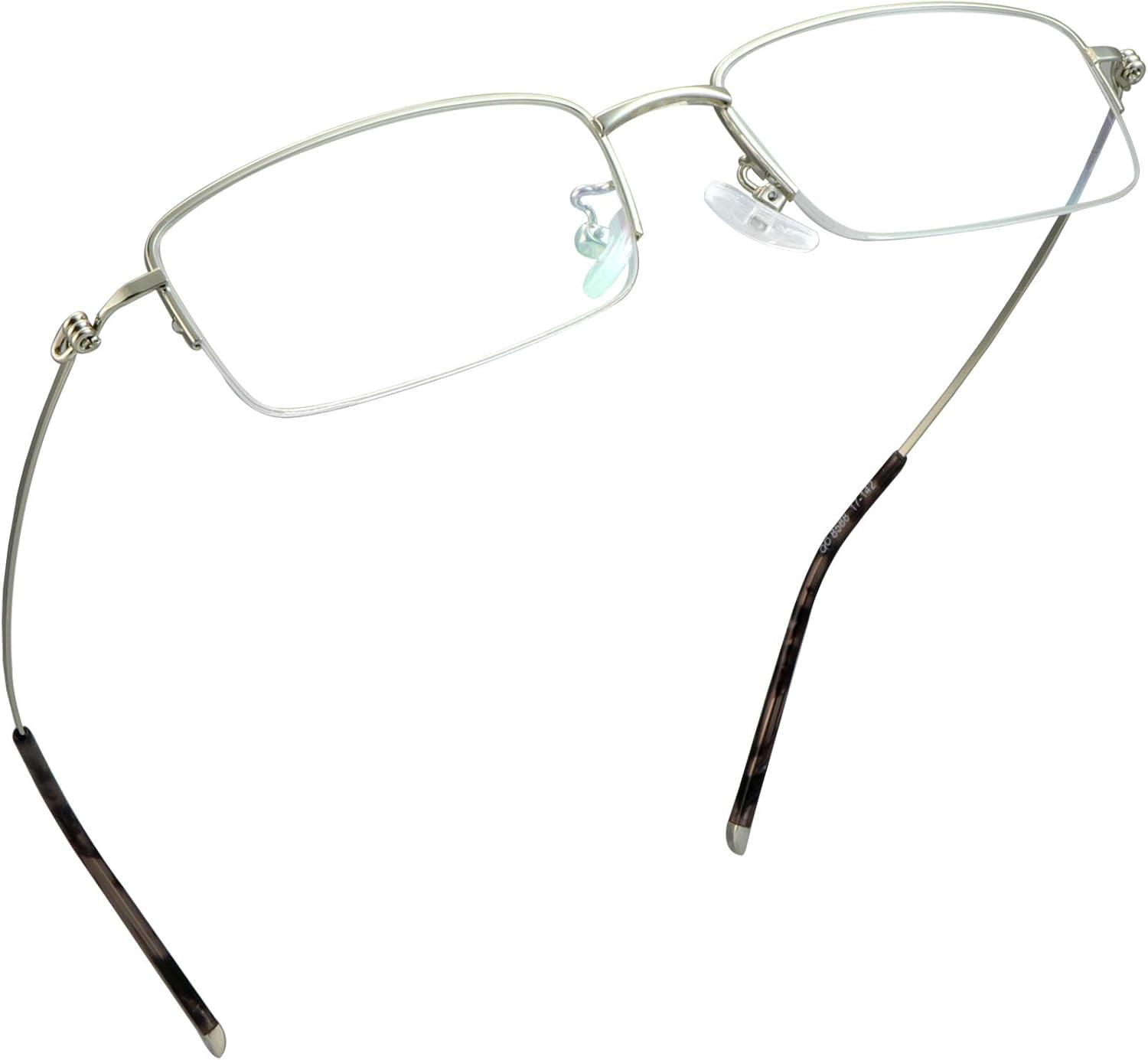 Alloy Semi-Rimless Reading Glasses,Blue Light Blocking Glasses, Anti Eyestrain, Computer Gaming ...