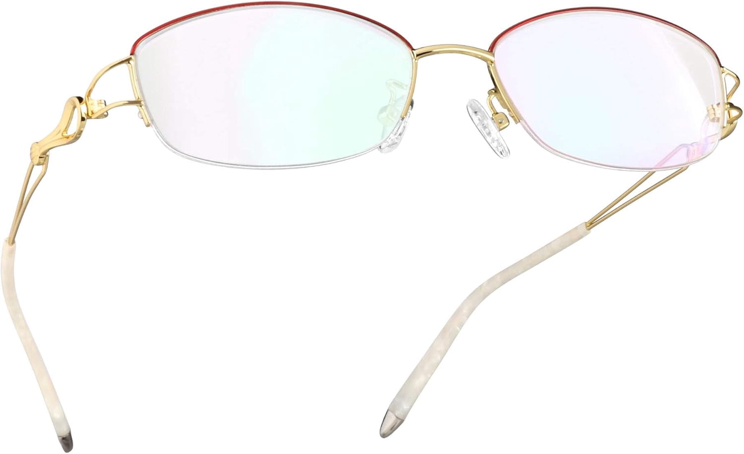 Alloy Semi Rimless Reading Glassesblue Light Blocking Glasses Anti 7106