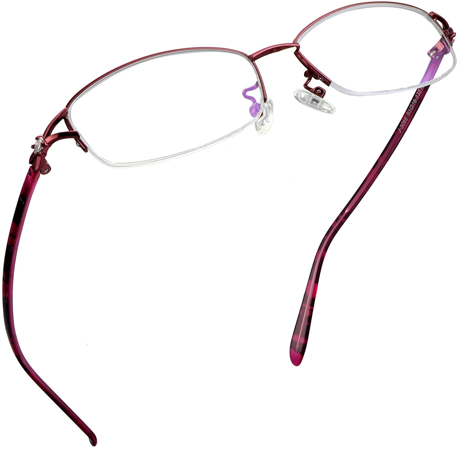 Alloy Semi-Rimless Reading Glasses,Blue Light Blocking Glasses, Anti Eyestrain, Computer Gaming ...