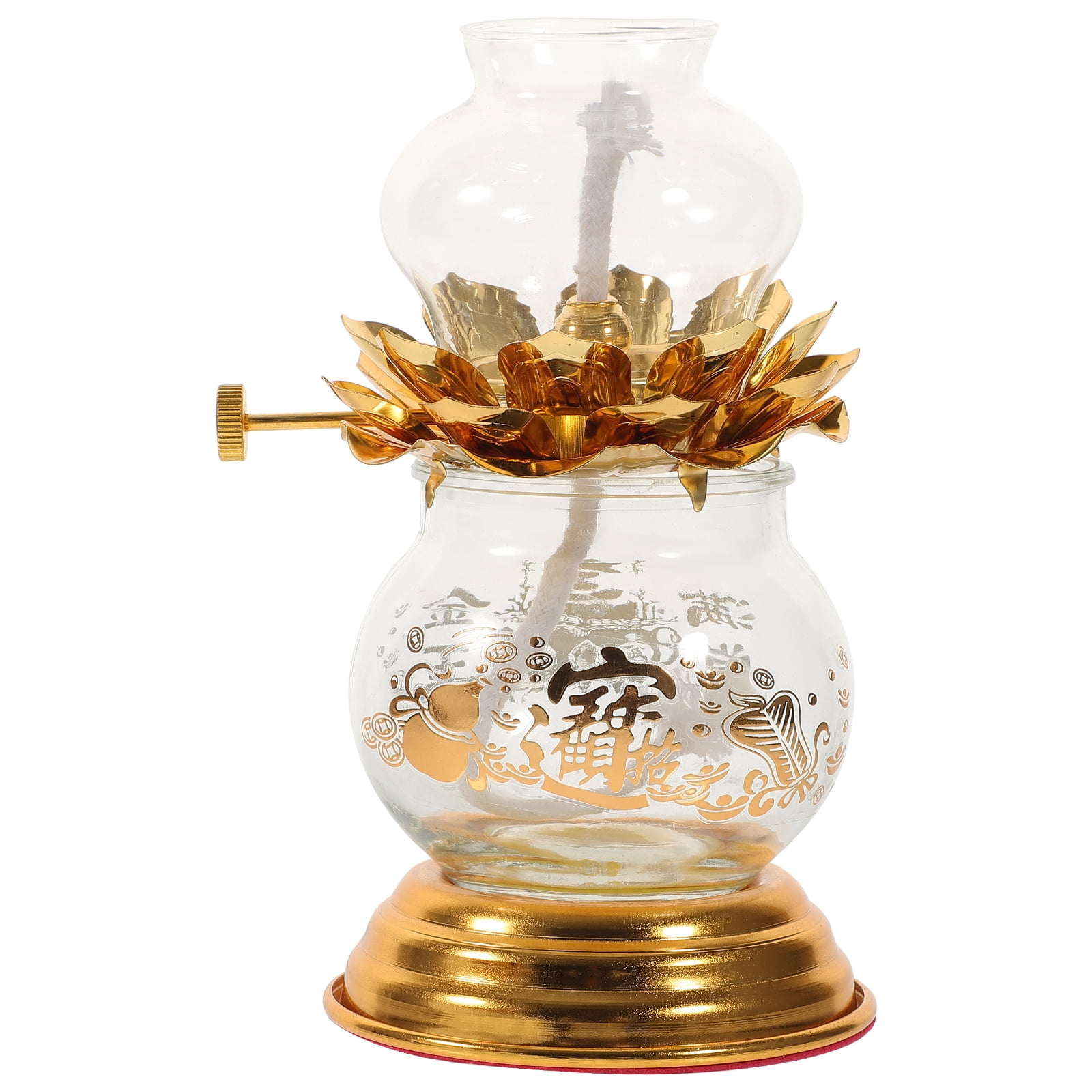 Alloy Small Oil Lamp Temple Liquid Dimming Lamp Buddha Offering Butter ...