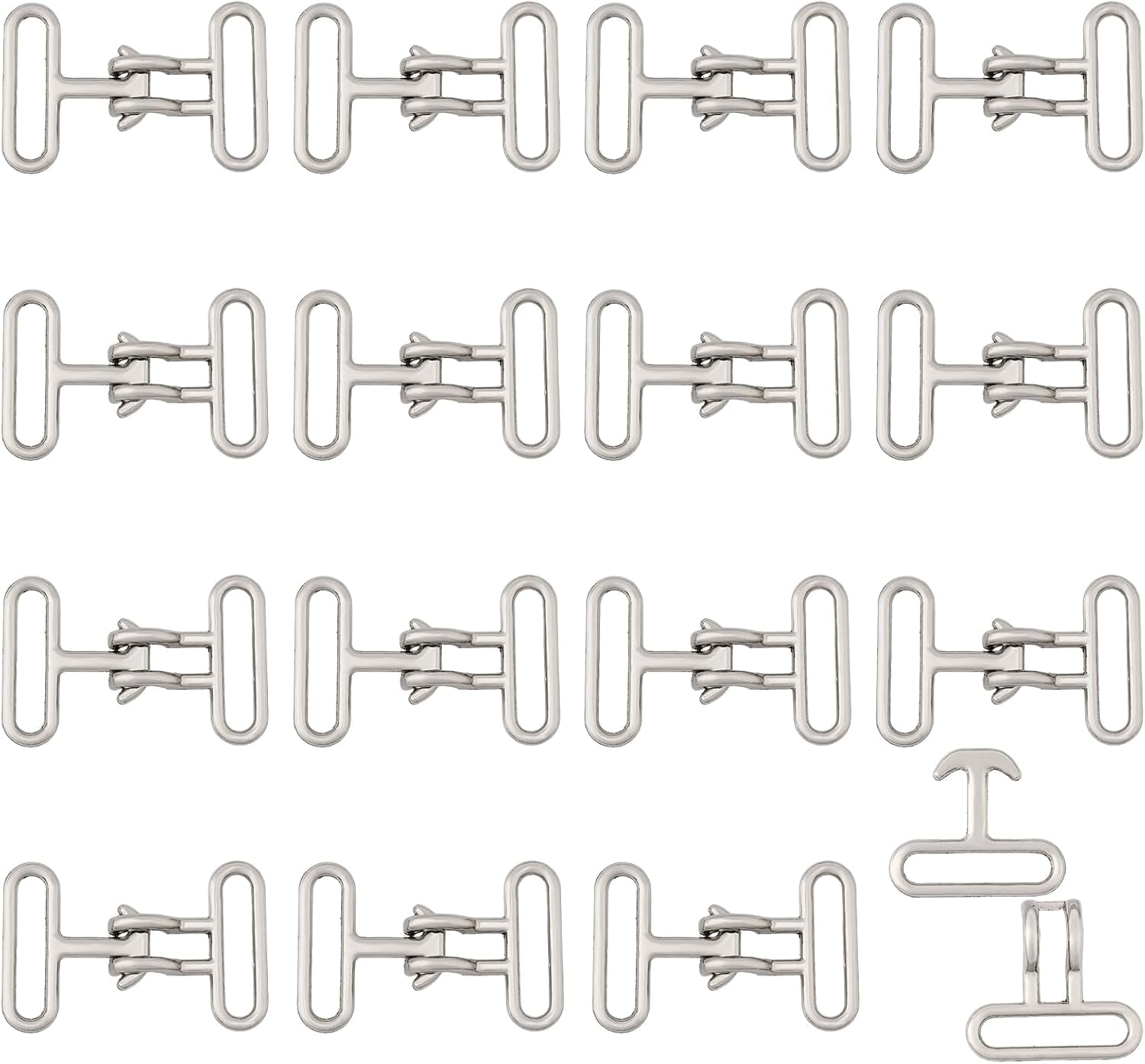 Alloy Snap Lock Clasps Garment Clasps Findings Platinum 45x29.5x7mm ...