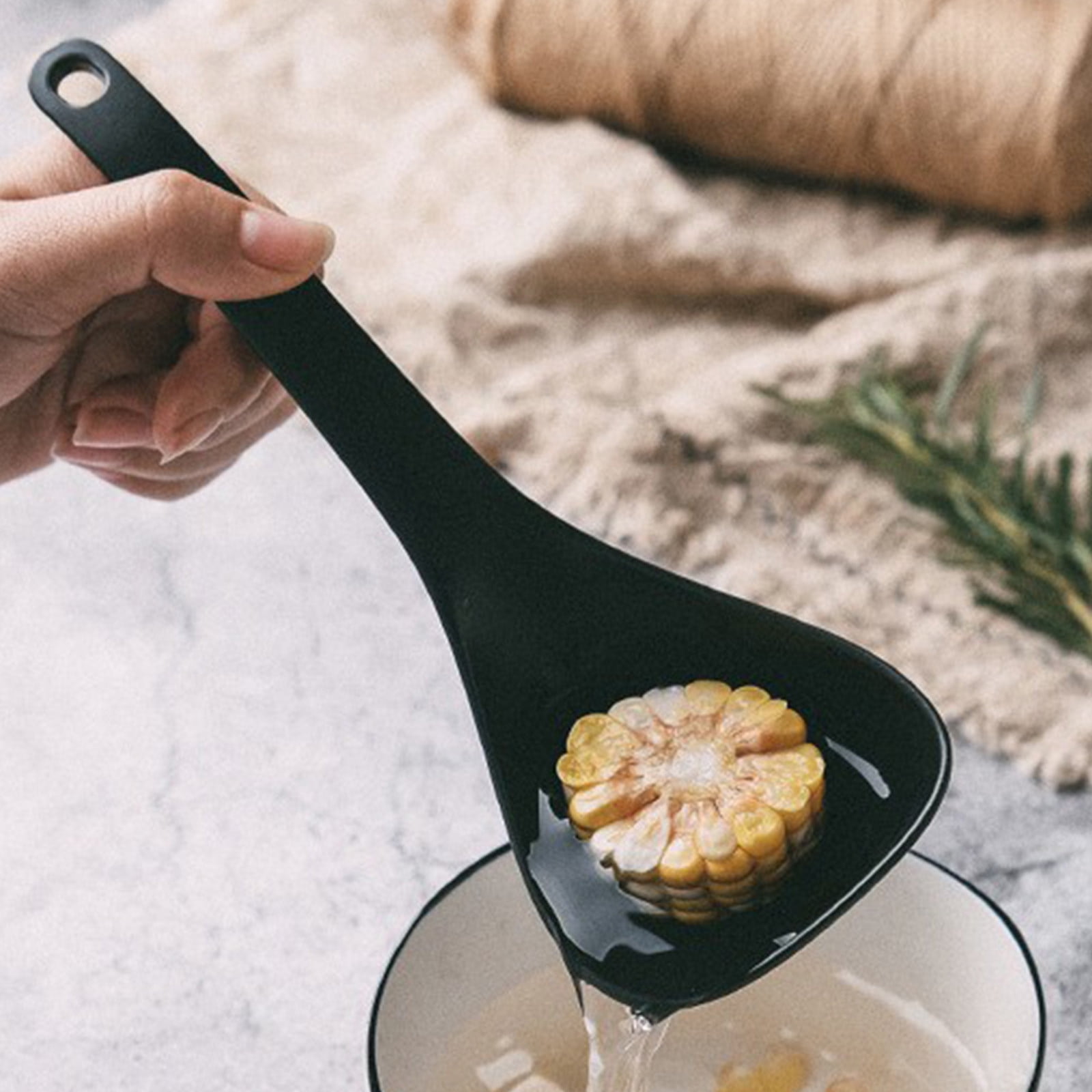 Alloy Soup Spoon | Deep Bowl Rice & Noodle Eating Spoon - Ergonomic ...