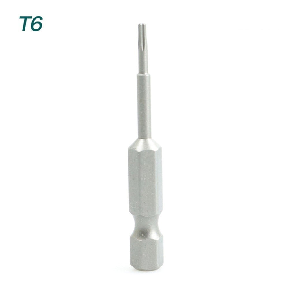 Alloy Steel 50mm Long Star Screwdriver Bit for 1/4\\\" Hexagon Handle ...