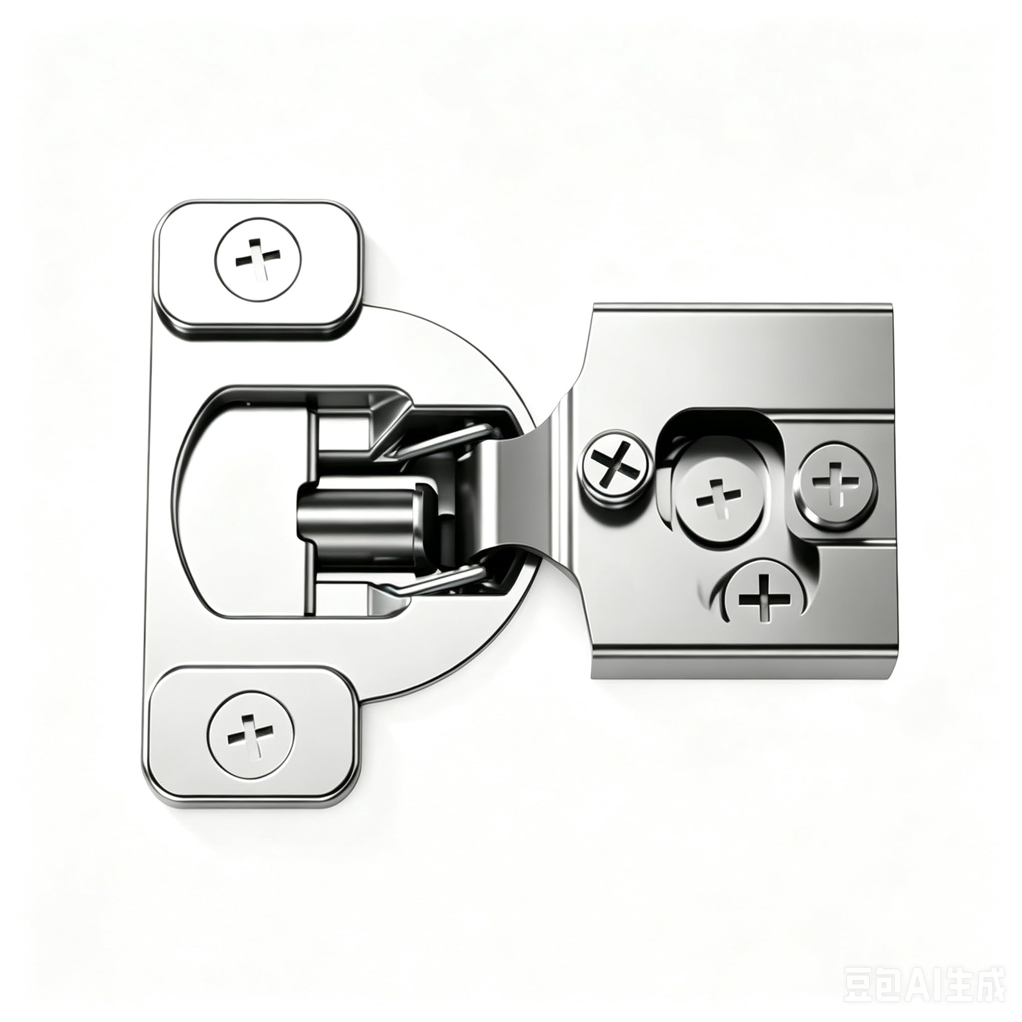 Alloy Steel Cabinet Hinges 1/2”, 20 Pack 105° Soft Close Face Frame ...