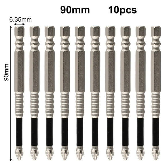 Alloy Steel Cross Magnetic Screwdriver Bit Set Long Electric Power ...