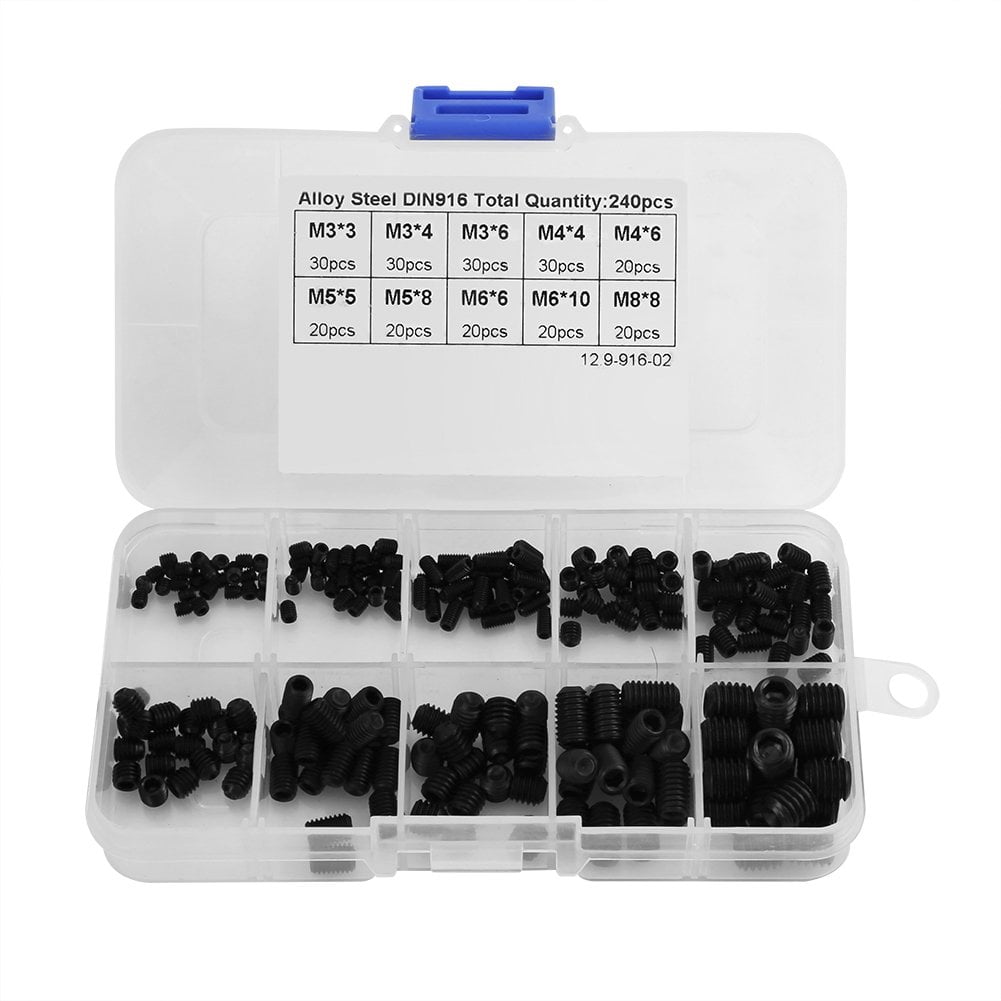 Alloy Steel Grub Screw Assortment, Hex Socket Head Set for Wide Range ...