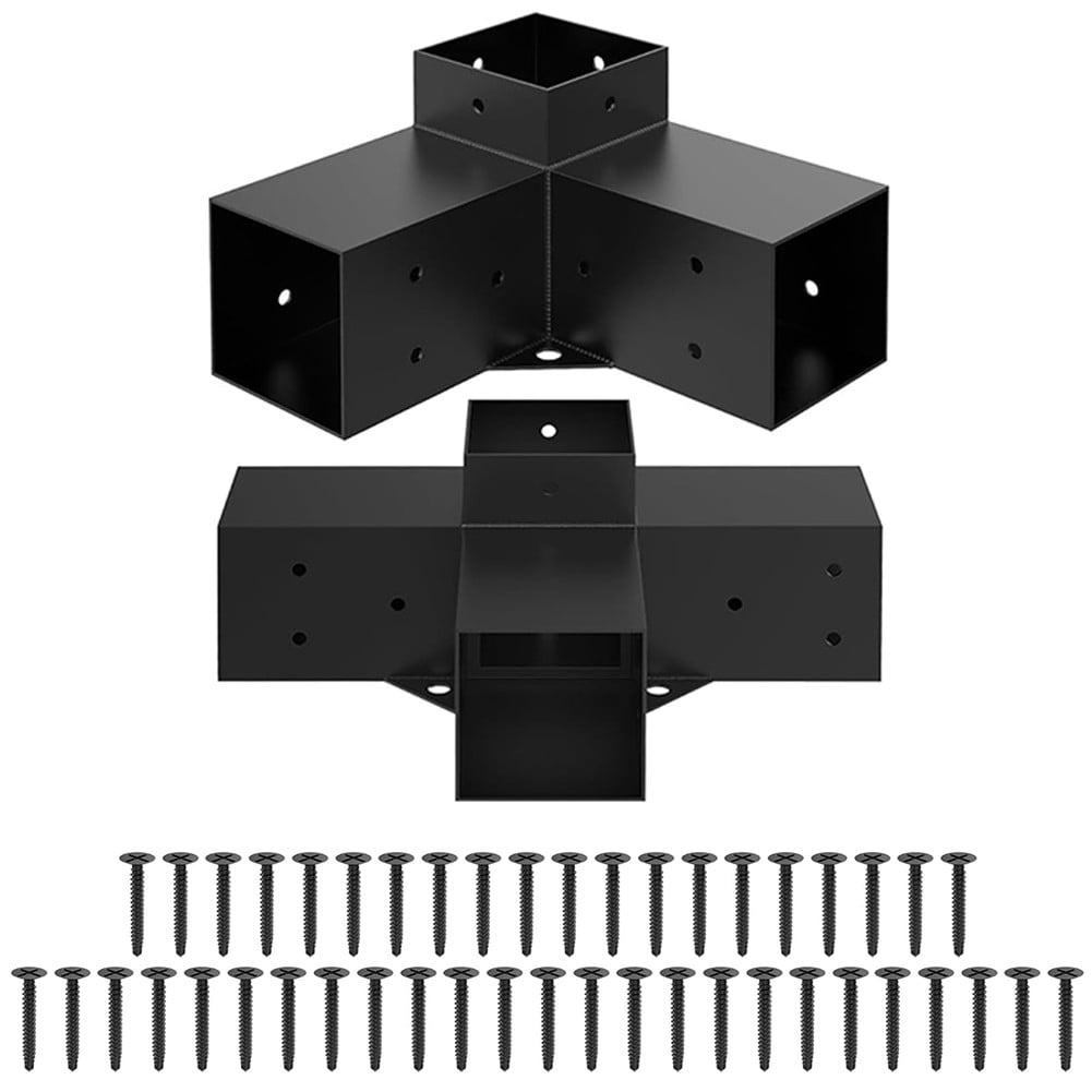 Alloy Steel Pergola Brackets Kit with Screws for 4x4 Inch Lumber Metal ...