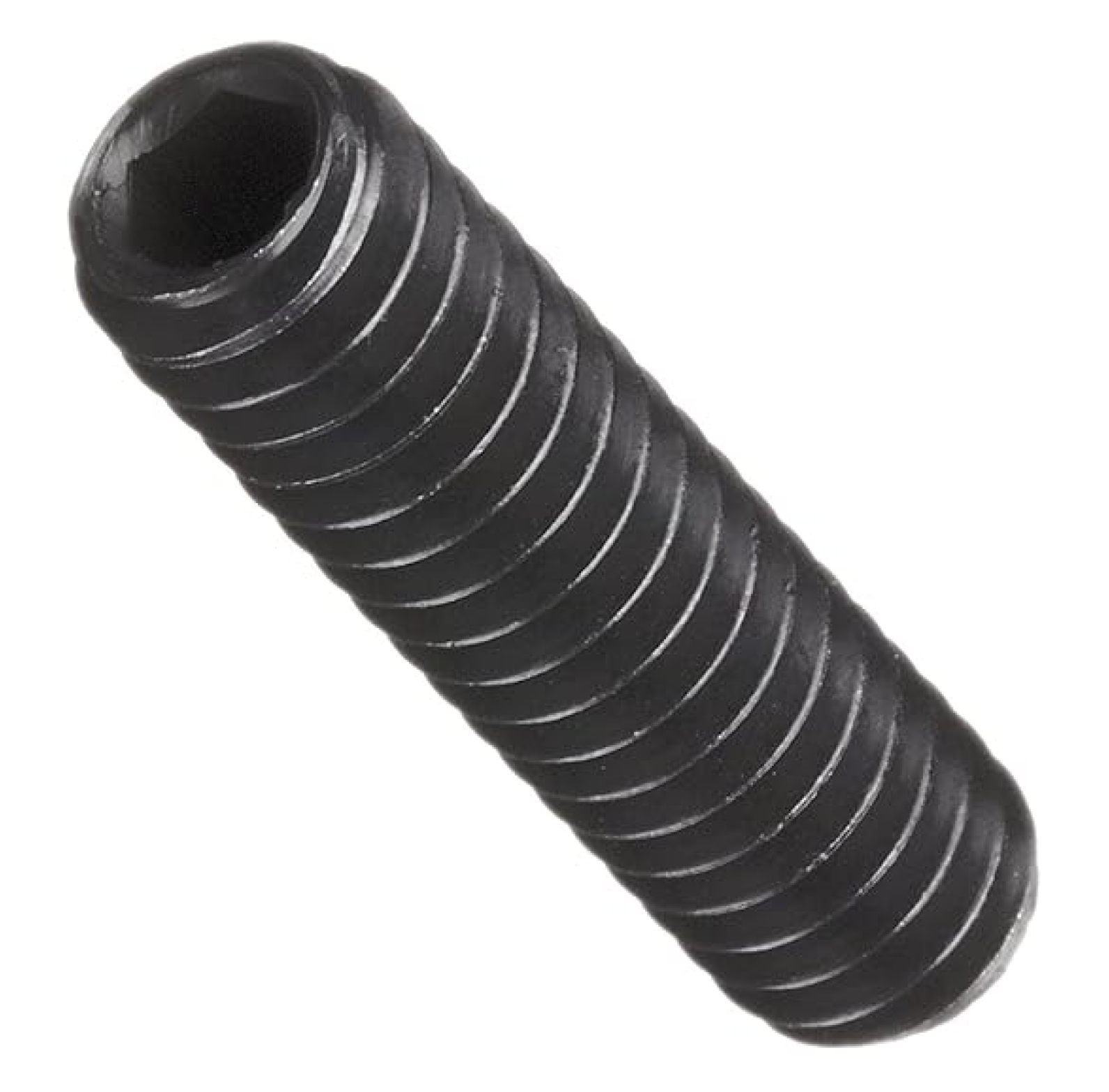 Alloy Steel Set Screw, Black Oxide Finish, Hex Socket Drive, Meets ASME ...