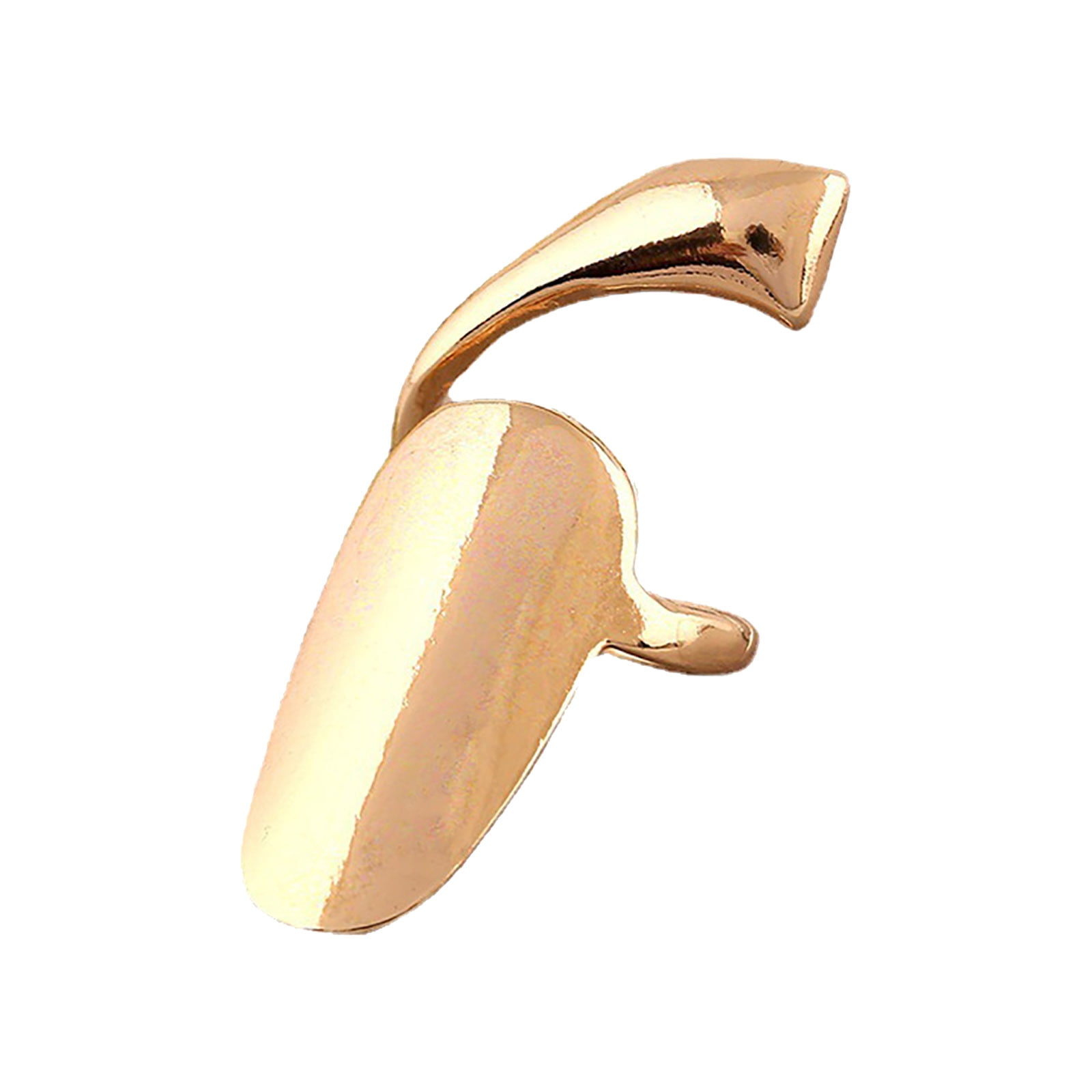 Alloy Texture Fashion Nail Ring Extend Finger Hand Ornaments Decoration ...