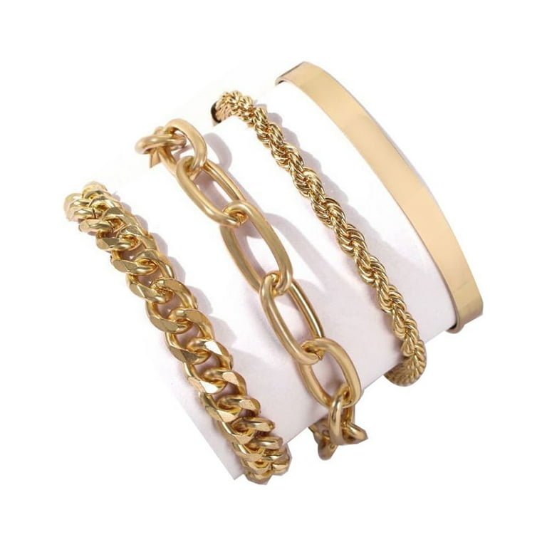 Thick Gold Chain Bracelet