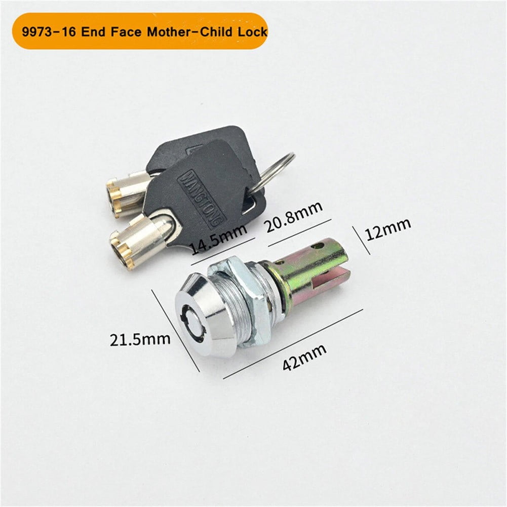 Alloy Toolbox Lock With Two Keys And 180 Degree Rotation For Secure ...