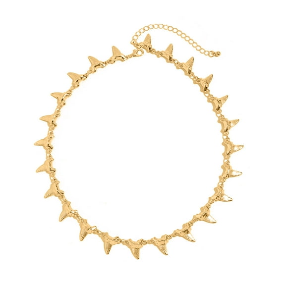 Alloy Tooth Necklace Gold Silver Color Option Fashion Wristlet ...