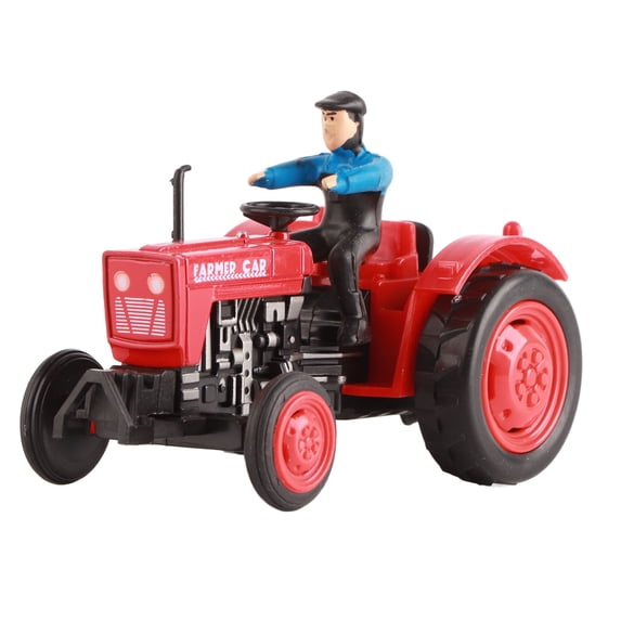 Alloy Tractor Model Farm Machinery Simulation Boys Agricultural Toy Car ...