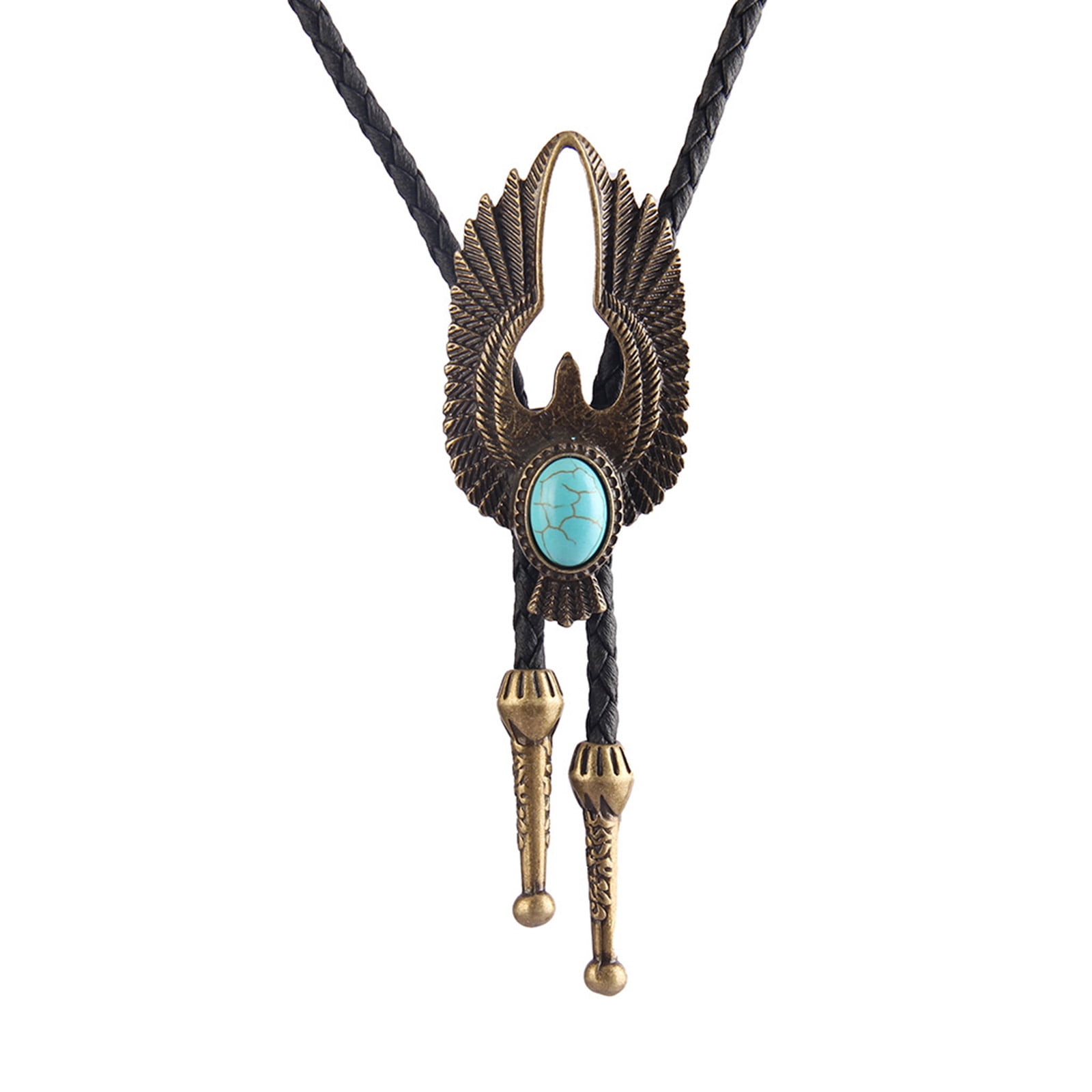 Bolo Tie for Men Carnivals Western Necktie Alloy Turquoise Buckle Bolo ...
