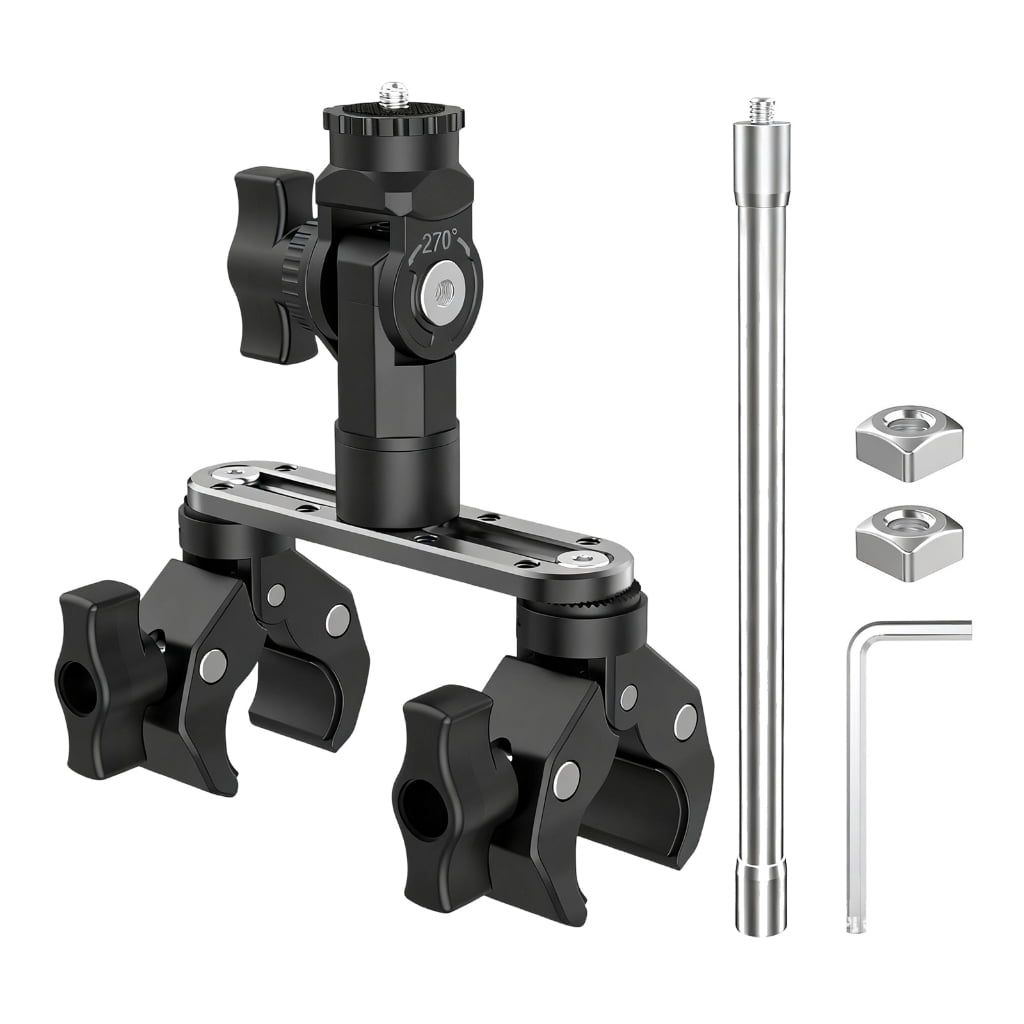 Alloy Vehicle Mount For Action Cameras 360 Degree Rotatable Shockproof ...