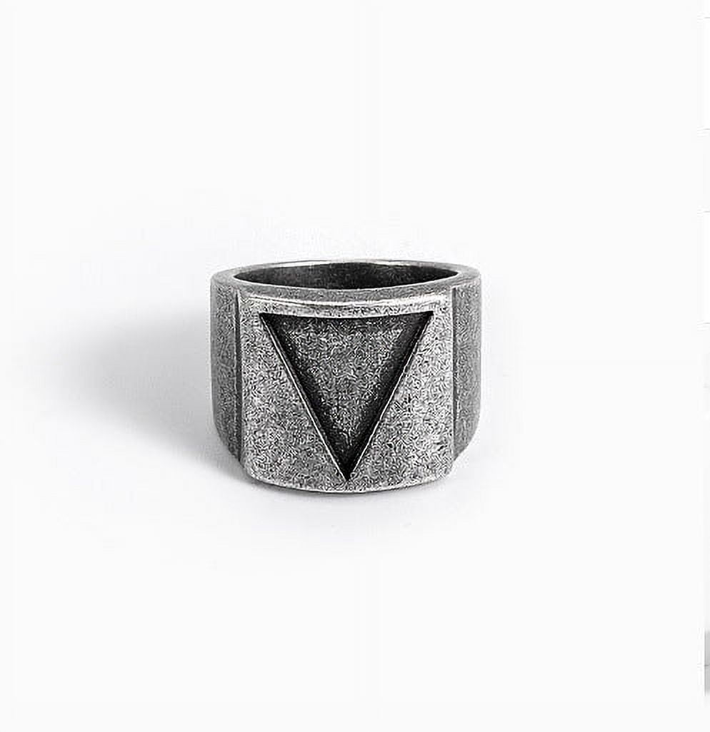 Alloy Viking Triangle Ring Retro Hammer Retro Punk Jewelry Finger Men's ...